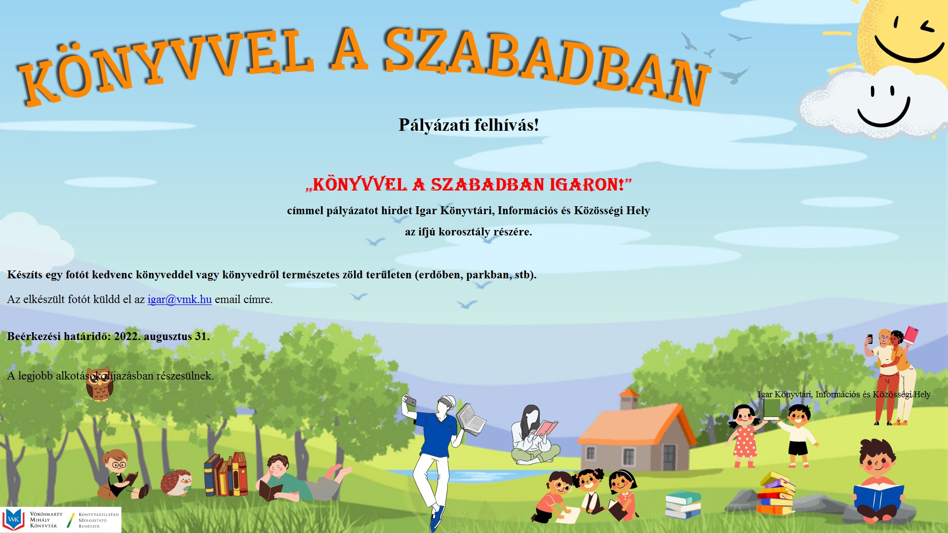 Könyvvel a szabadban 2022. - Igar község Önkormányzata hivatalos weboldal